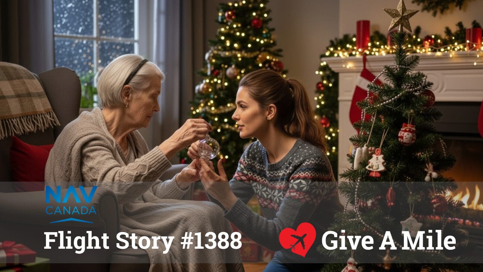 A Daughter’s Flight Home for Christmas With Her Mom—NAV Canada | Give A ...